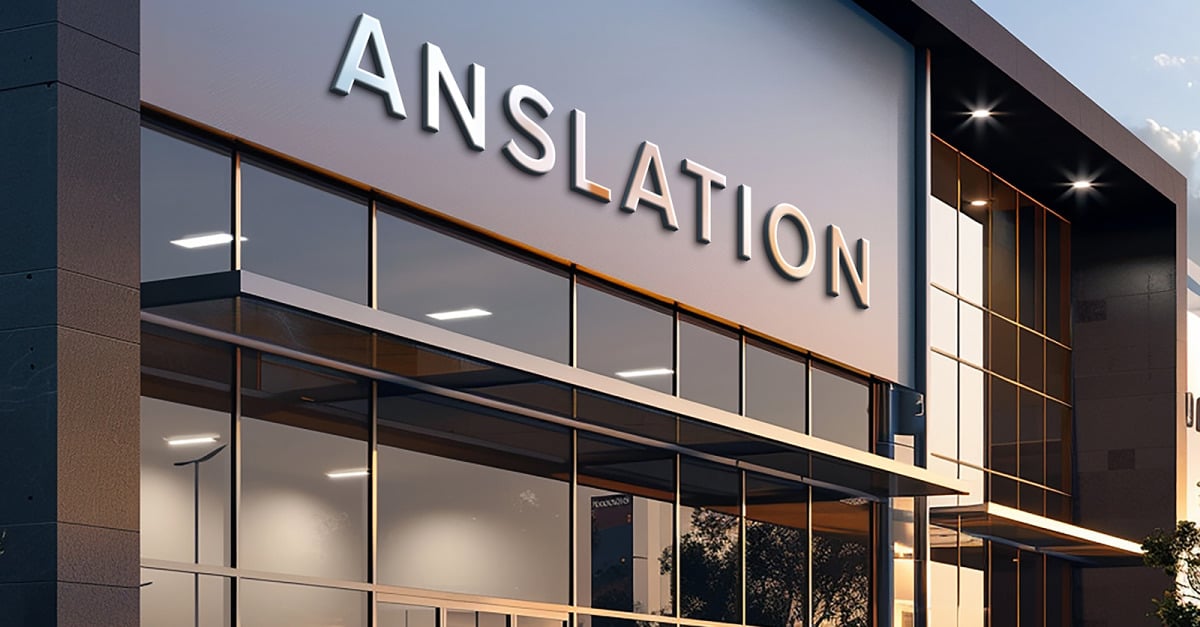 Office building facade sign 3d logo mockup design psd