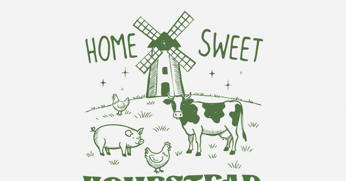 Home Sweet Homestead PNG, Farm Mama png, Homestead PNG, Chicken png ...