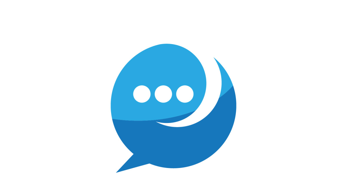 Speech message bubble icon Logo template vector illustration v.11