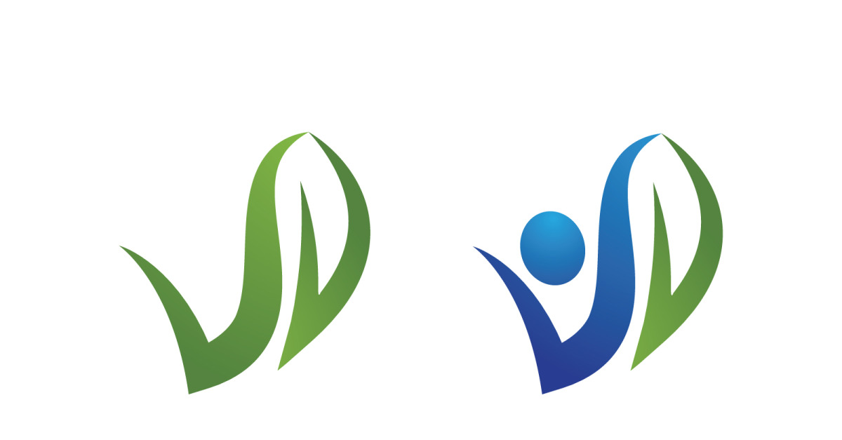 Human character Healthy logo sign illustration vector design v.2