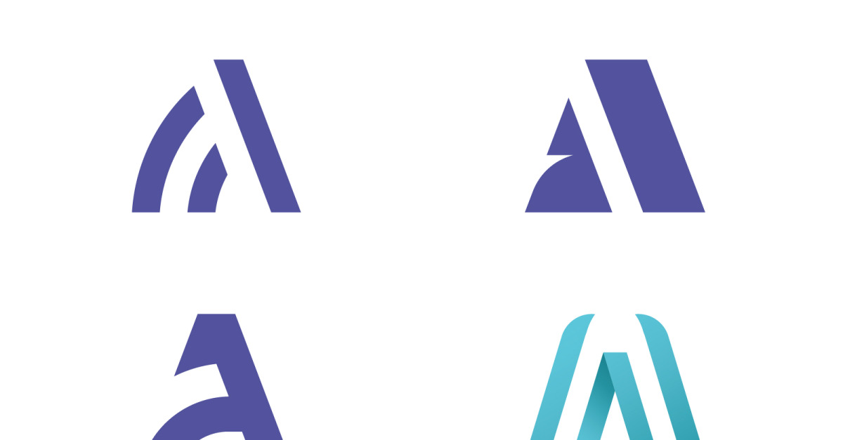 A harfi logo vektör şablonu tasarımı 15 - TemplateMonster