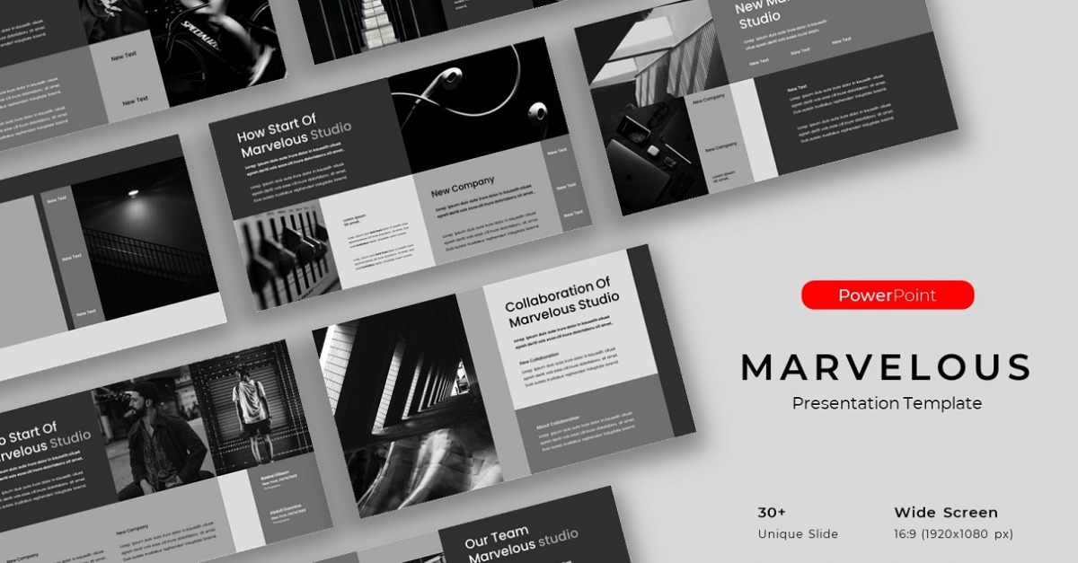 Marvelous – Modèle PowerPoint d'entreprise