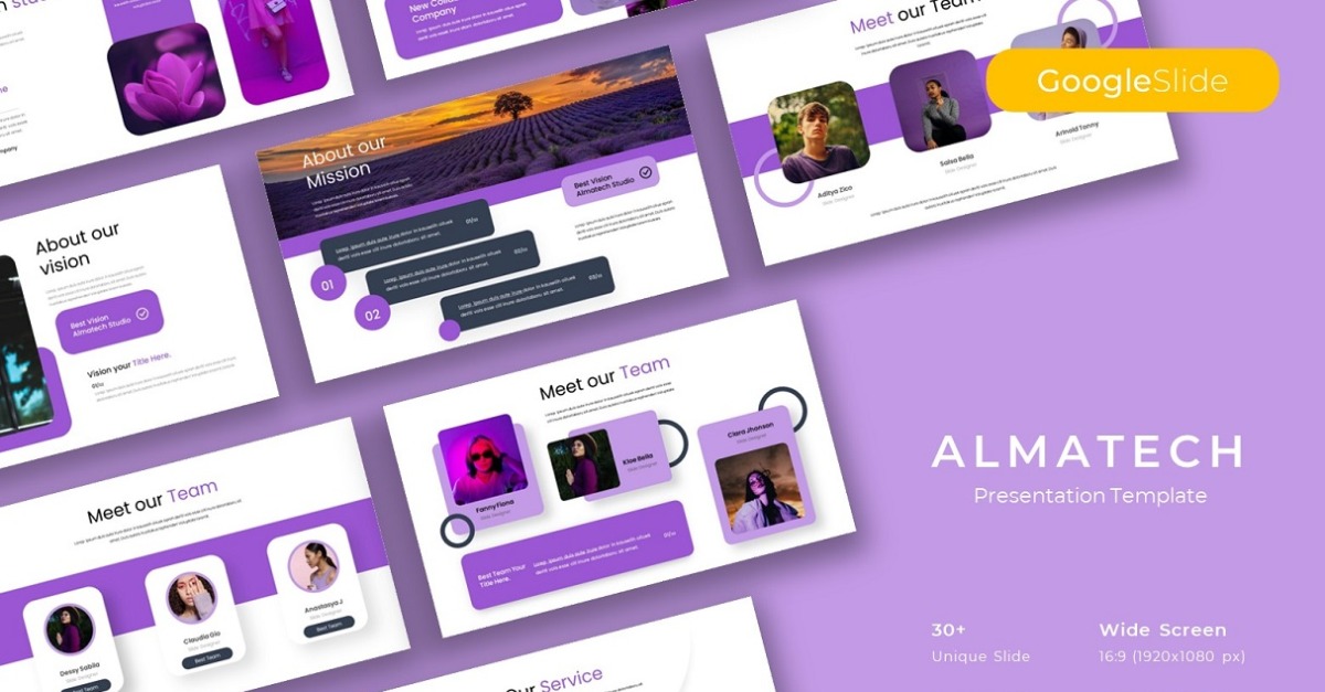 Almatech – Business Google Slide Template - TemplateMonster