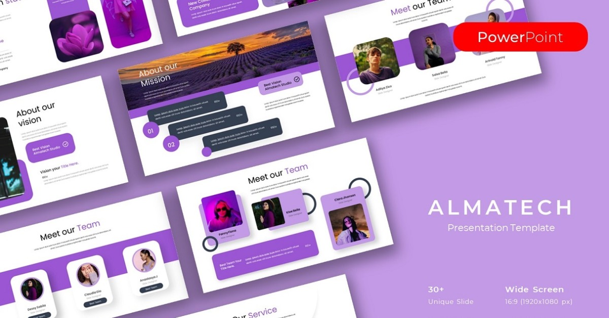 Almatech – Business PowerPoint Template - TemplateMonster