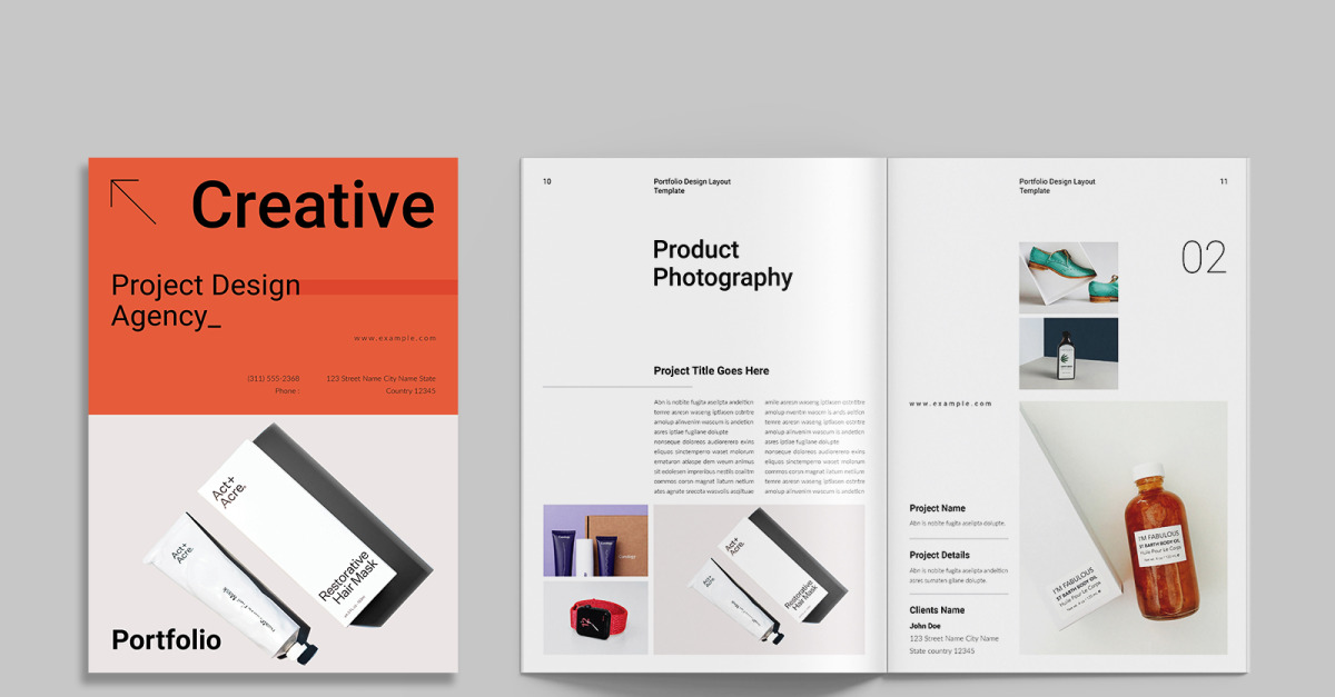 Creative Design Portfolio Template #498239 - TemplateMonster