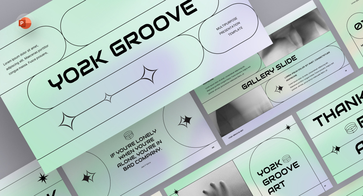 Y2K Multipurpose PowerPoint Template - TemplateMonster