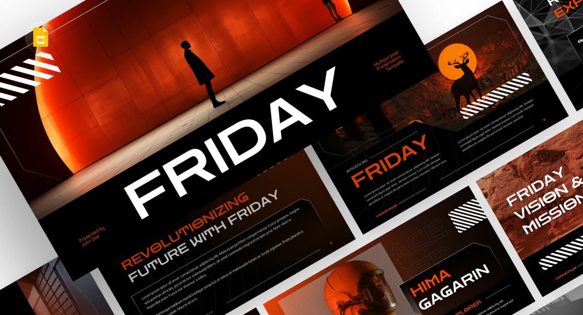 Friday Multipurpose Google Slides Template - TemplateMonster