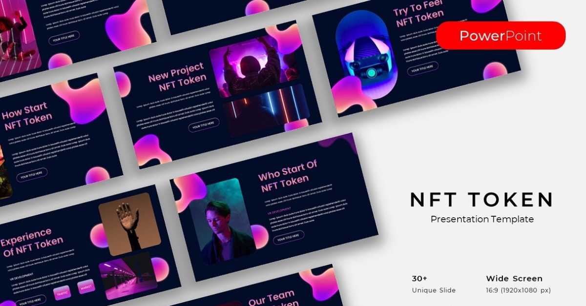 NFT Token – Business PowerPoint Template - TemplateMonster