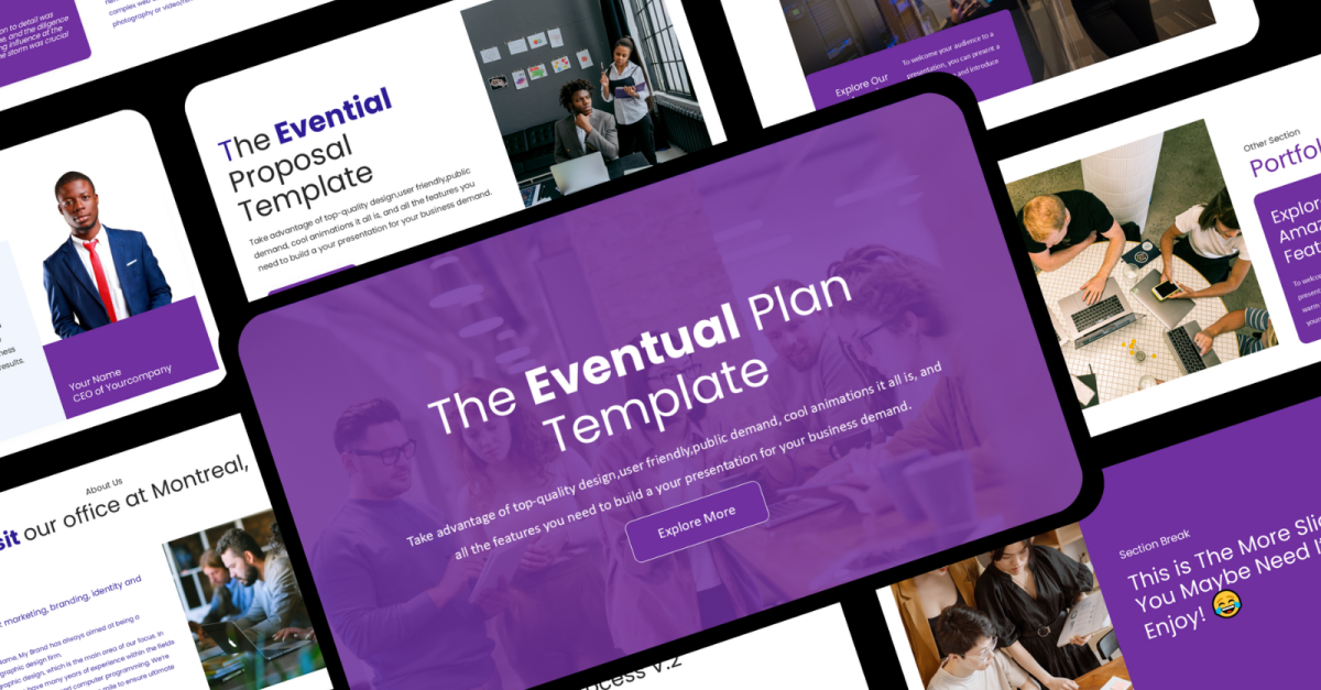 Biznes - Plan Prezentacja Szablon Powerpoint