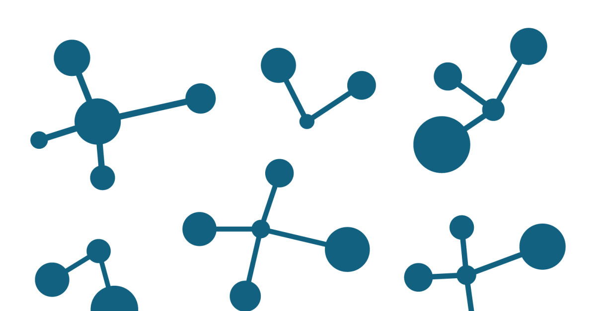 Molecule Meta Ball icon vector design template