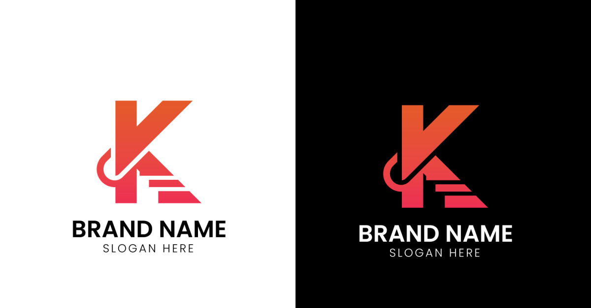 Logotipo de empresa con la letra K-755 - TemplateMonster