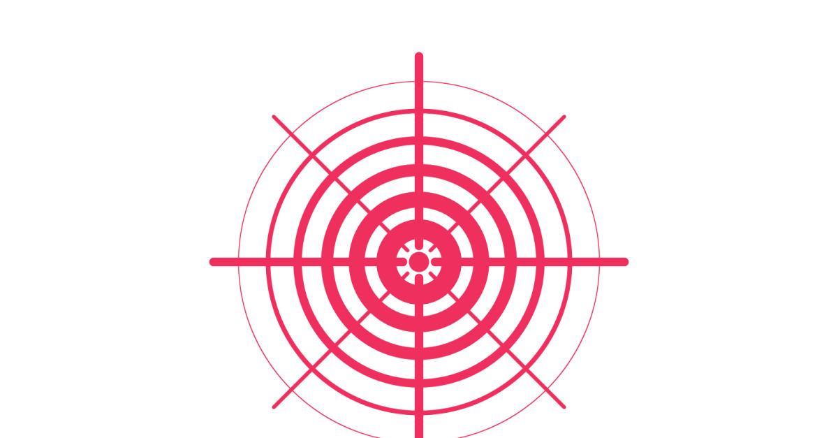 Pain rings vector illustration design template v.4