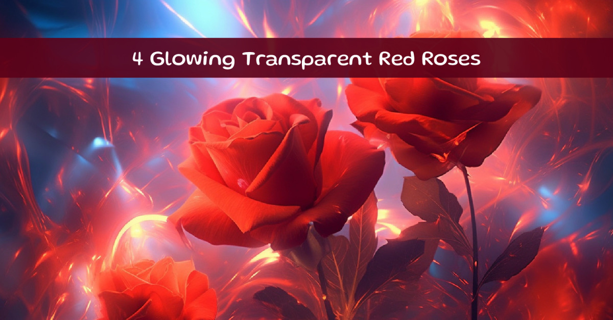 Glowing Transparent Red Roses #499581 - TemplateMonster
