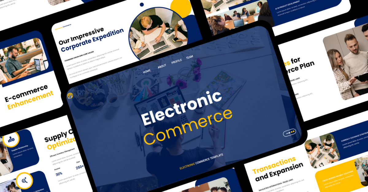 E-commerce - Présentation Powerpoint commerciale