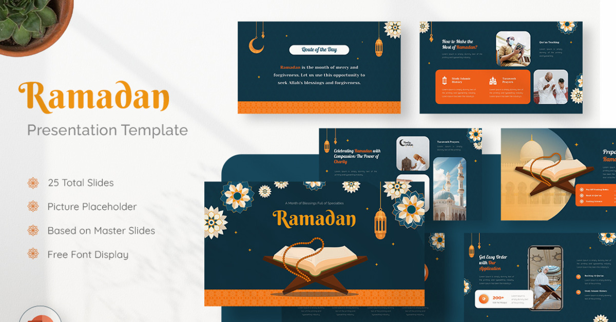 Ramazan PowerPoint Sunum Şablonu #500038 - TemplateMonster