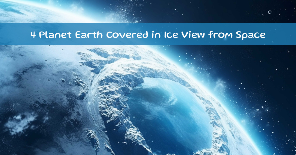 Planet Earth Covered in Ice View from Space - TemplateMonster