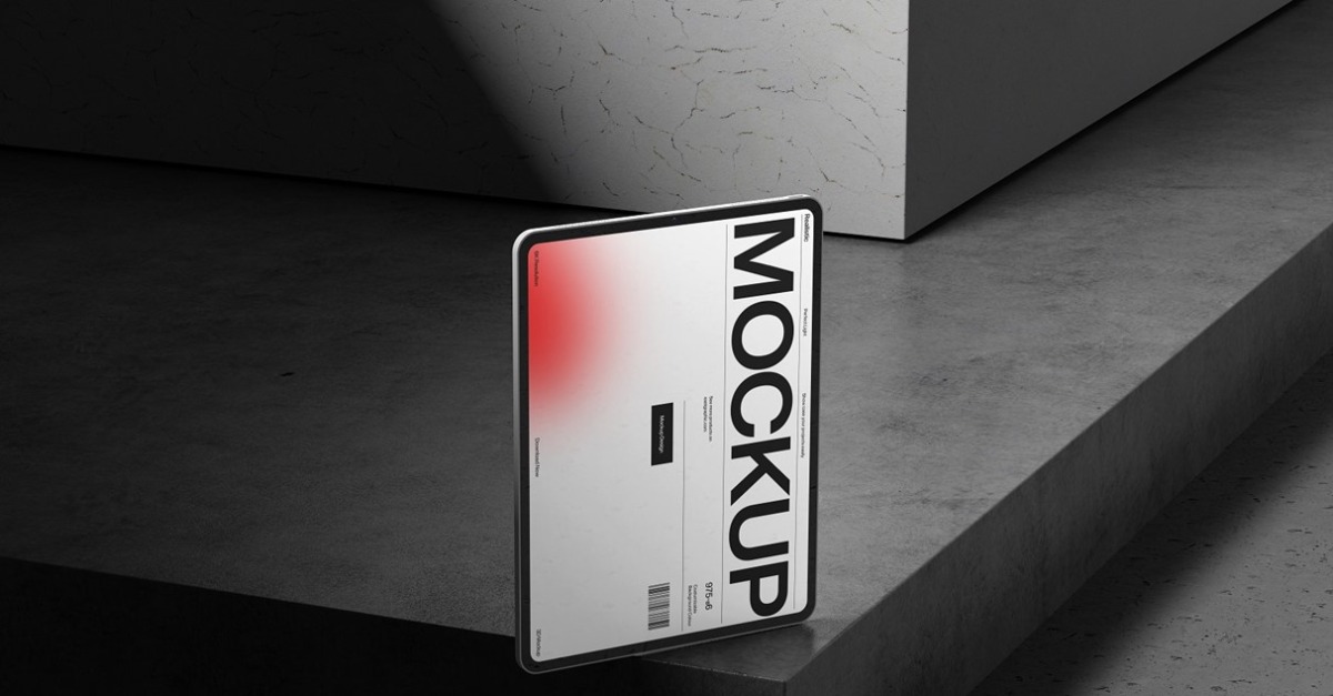 Floating Tablet Mockup for Branding #500234 - TemplateMonster