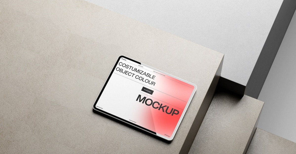 Modern Tablet Mockup Design #500258 - TemplateMonster