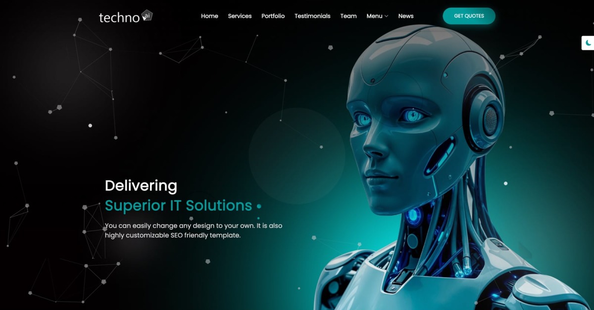 Technoai | Business Services and IT Solutions Multipurpose Responsive Website Template