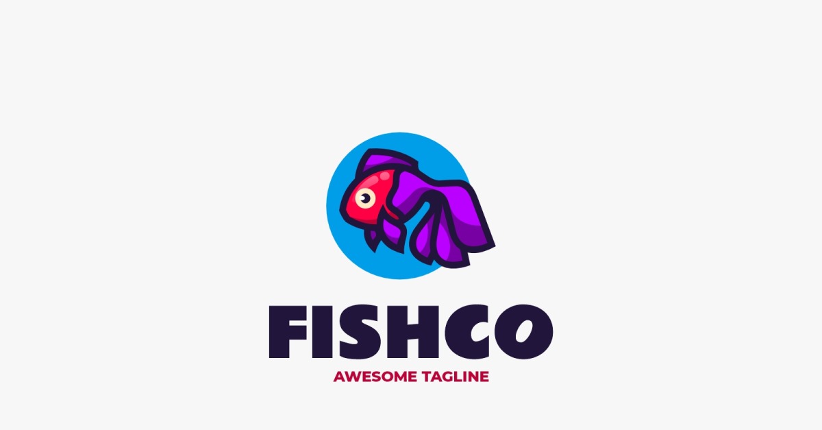 Fishco Simple Mascot Logo 5 #500691 - TemplateMonster