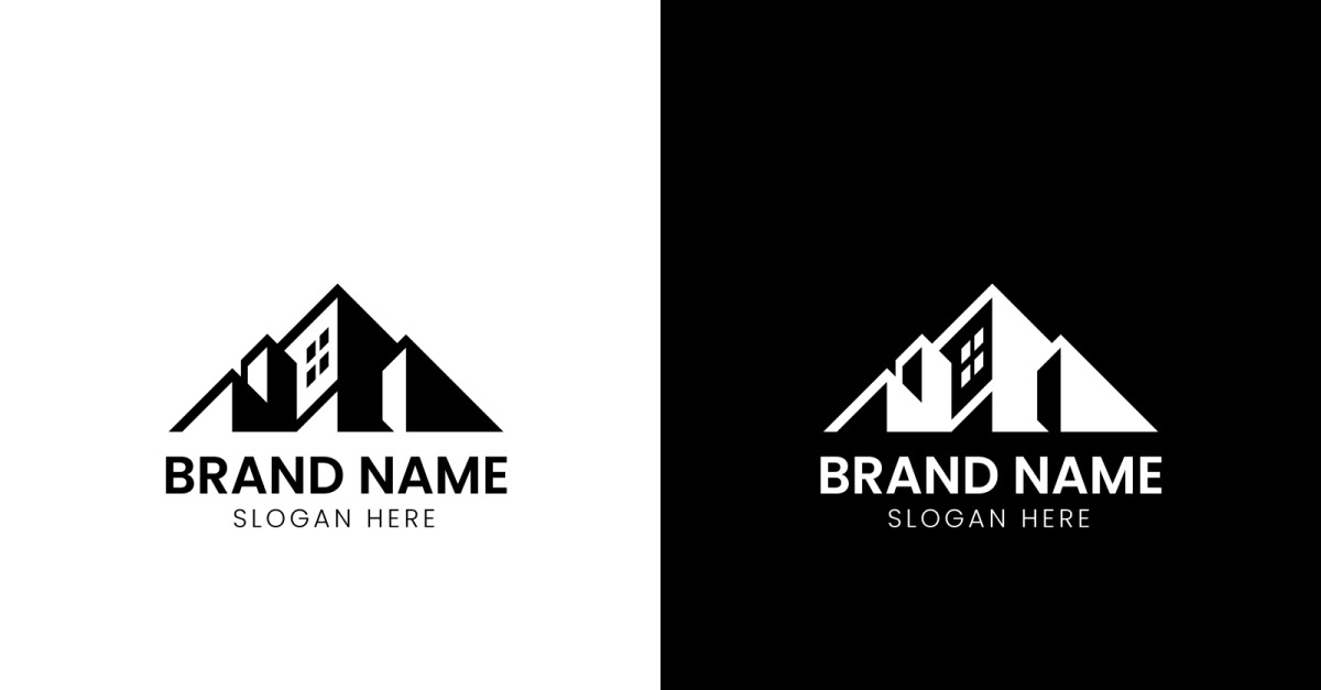 Mountain building logo-785 #500959 - TemplateMonster