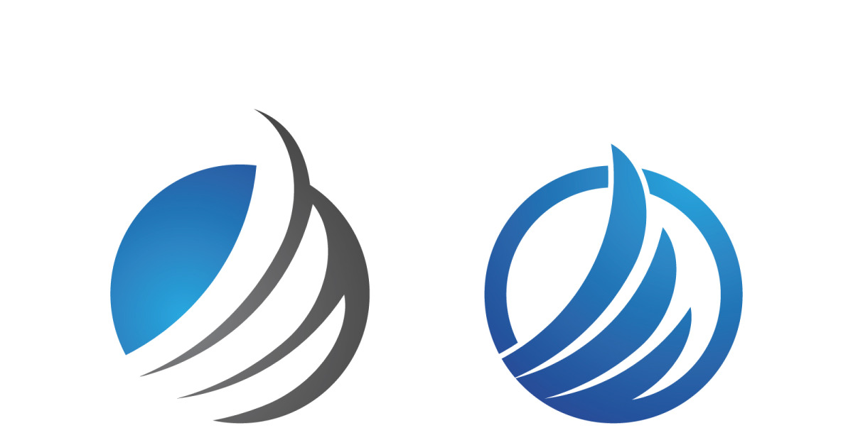 Falcon hawk wing icon Template logo illustration design v.6