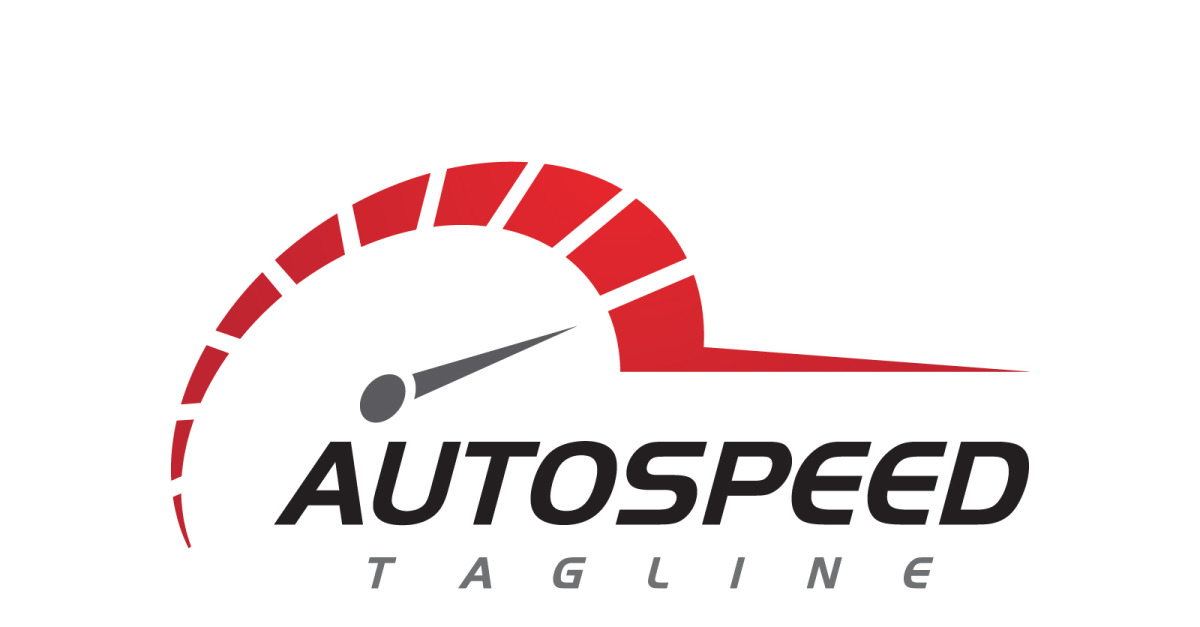 Race Sport Tachometer-Symbol für Auto-Logo-Illustrationsdesign v.1