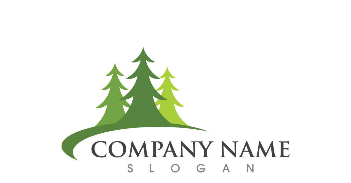 Icône de cèdre Logo illustration vectorielle design v.3