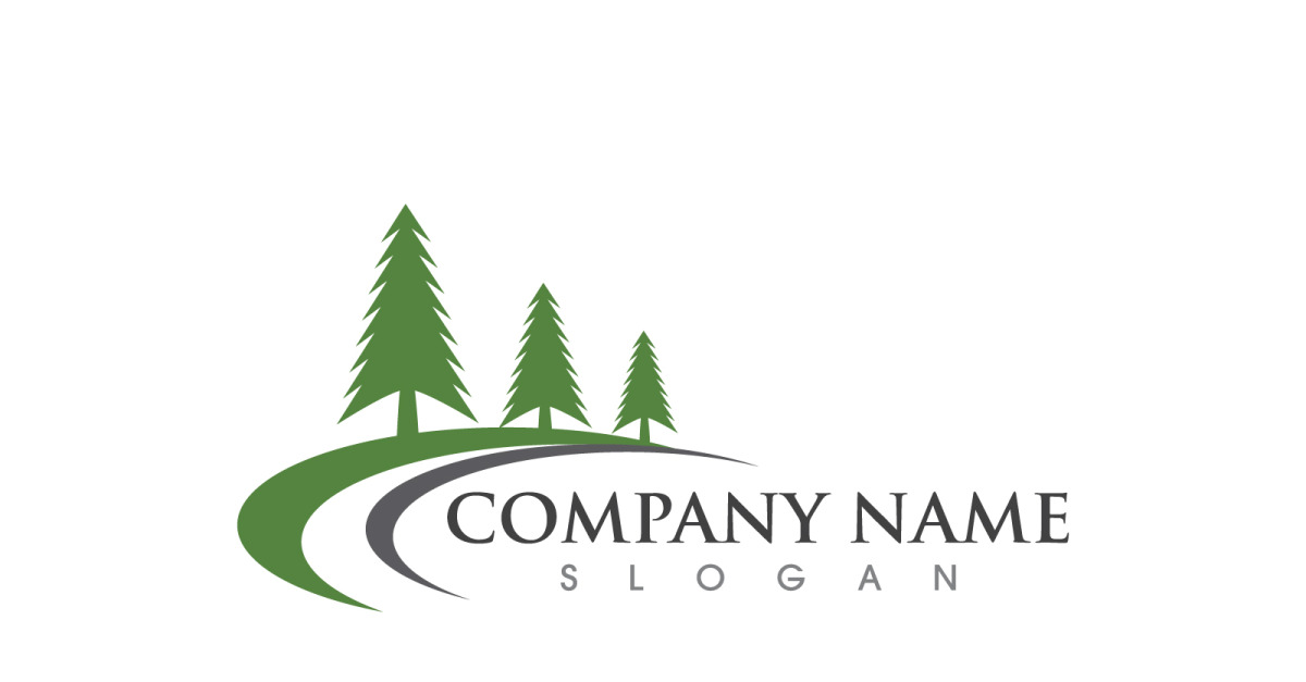 Icône de cèdre Logo illustration vectorielle design v.8