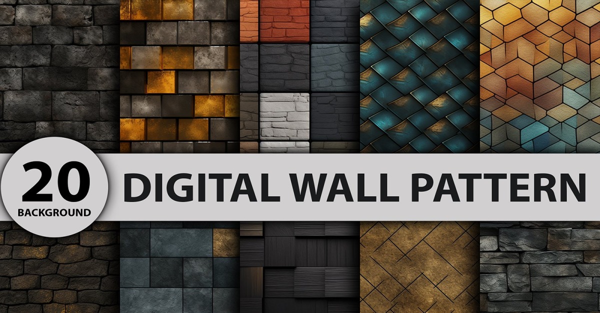 Digital Wall Pattern Backgrounds #502195 - TemplateMonster