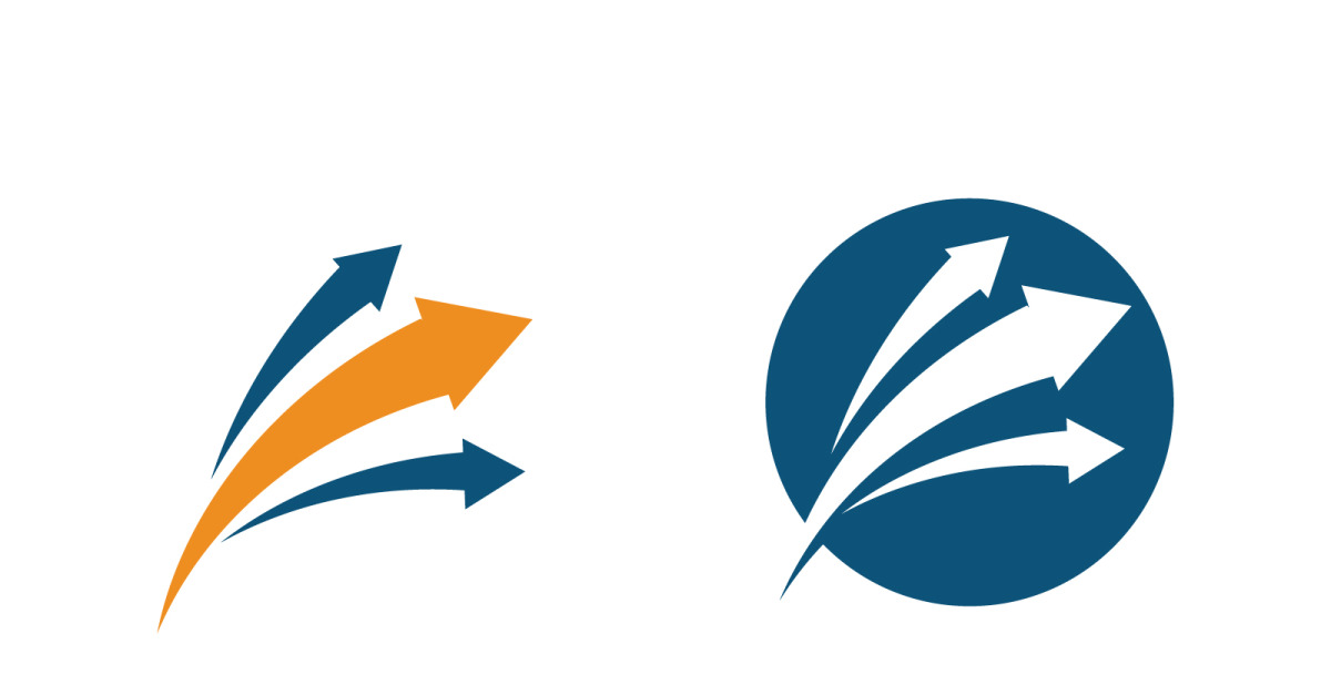 Strzałka biznesowa ikona szybkiego wzrostu ilustracja projekt v.8