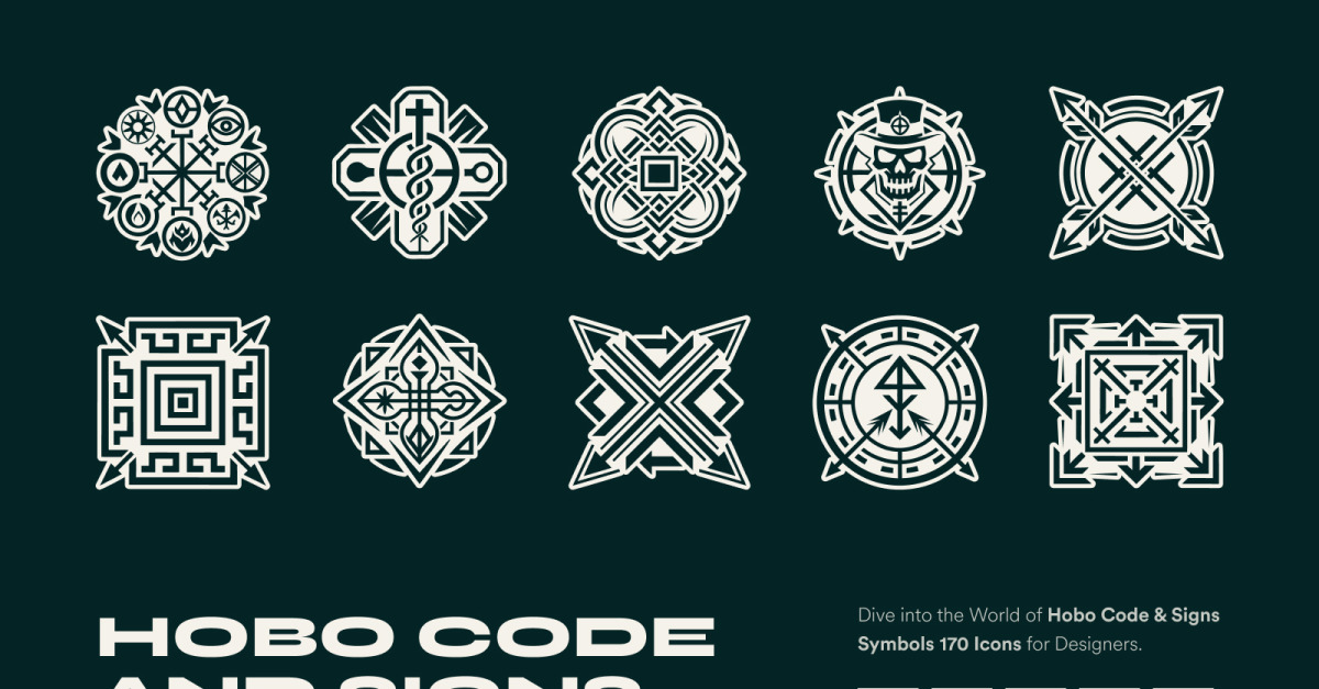 Hobo Code and Signs Symbols #502891 - TemplateMonster