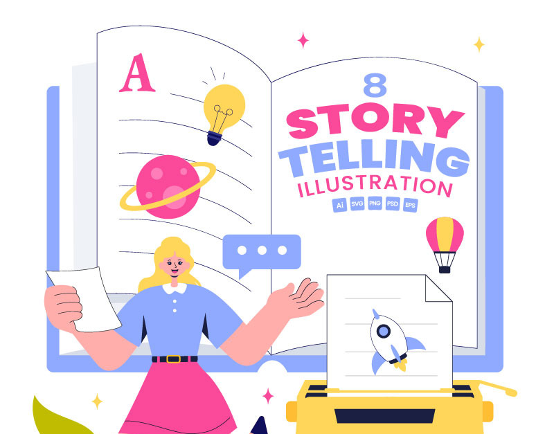 8 Creative Storytelling Process Illustration