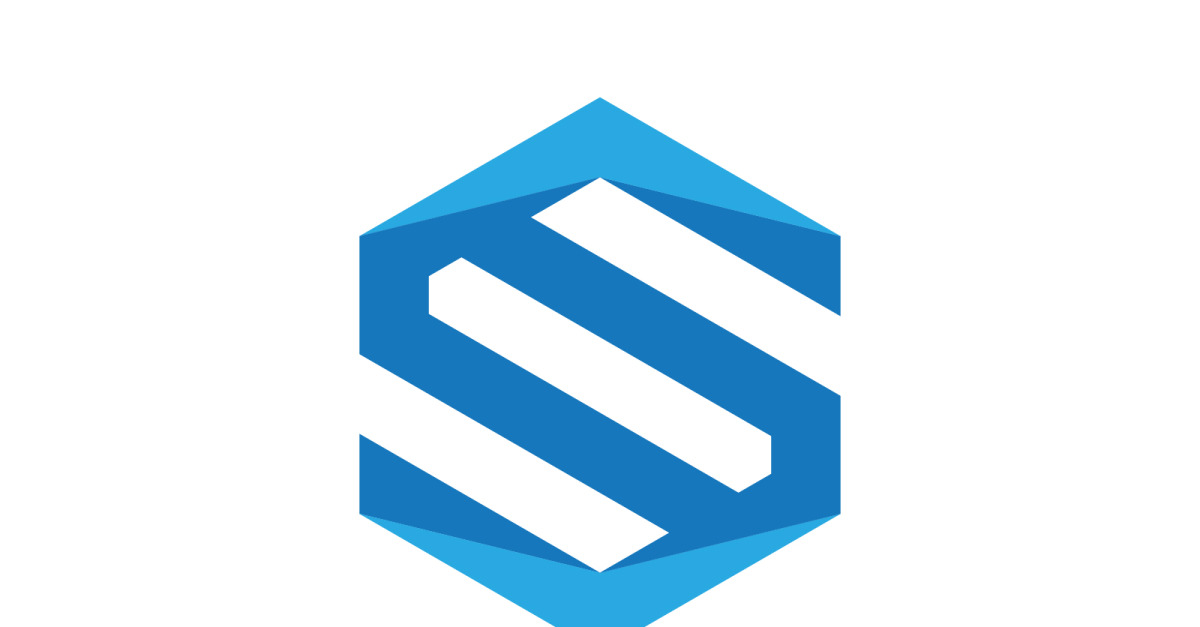 S Logo Altıgen illüstrasyon Simge Vektör Şablonu v.7