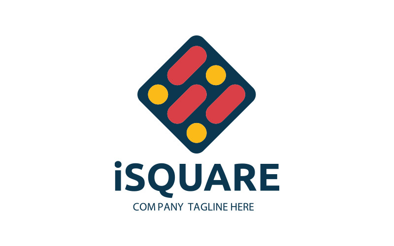ISquare Logo, Sqaure Logo, i Letter Logo - TemplateMonster
