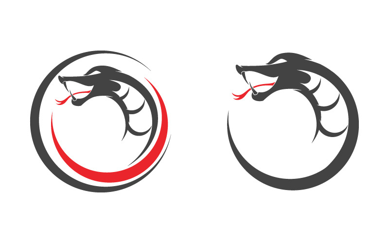 Viper danger logo vector icon illustration design template v.2