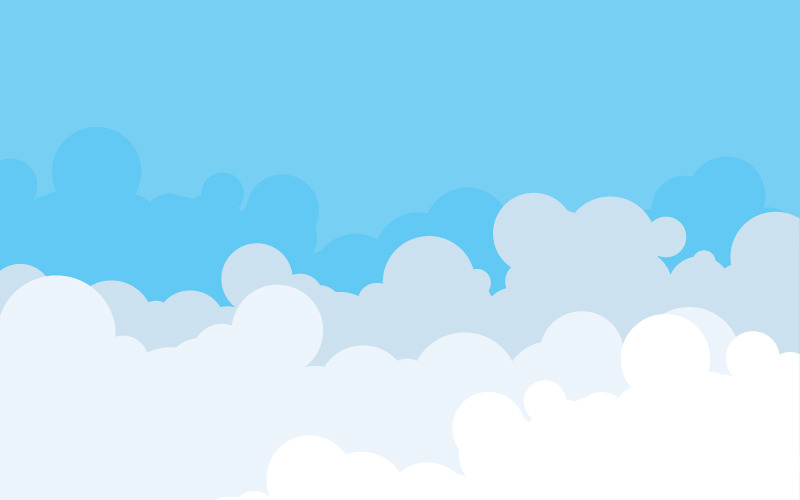 Cloud Background template illustration design v.14