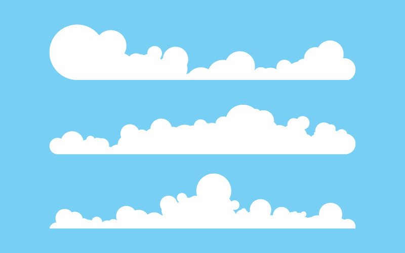 Cloud Background template illustration design v.2