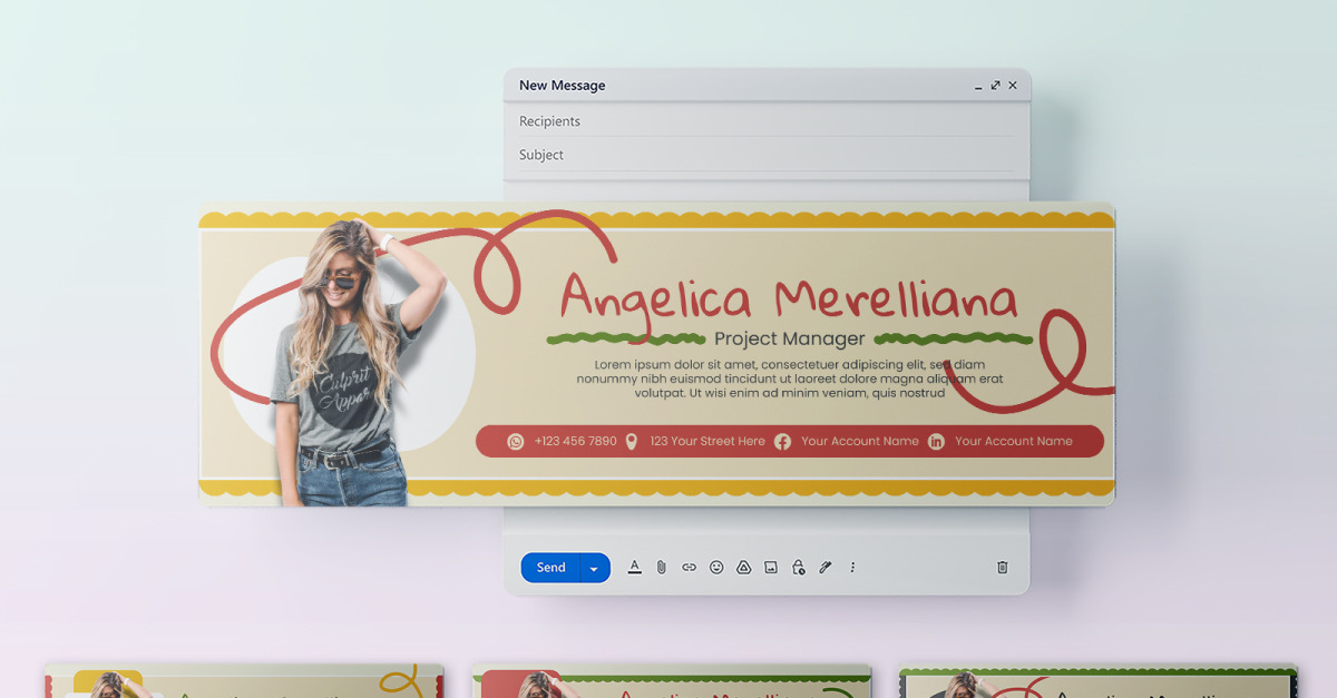 Creative Email Header Template 462 #504160 - TemplateMonster