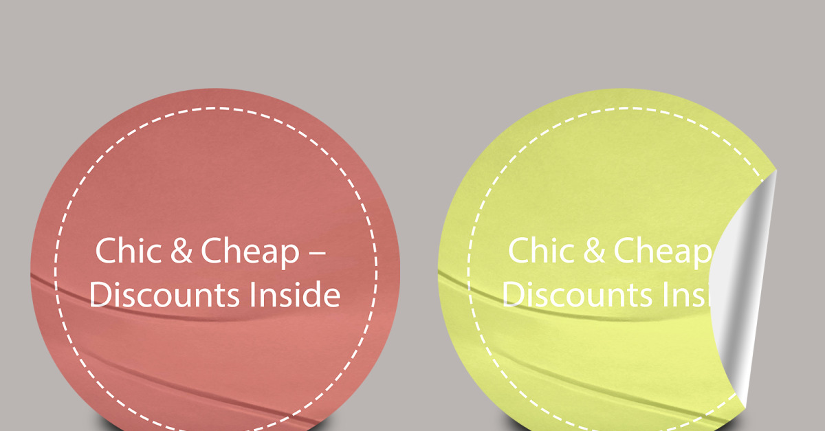 Sticker Mockup Template Design -266 #504191 - TemplateMonster