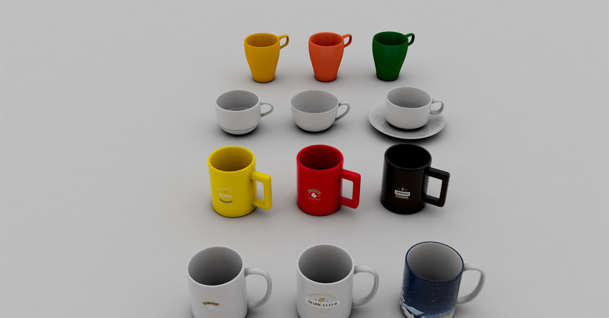 High-Quality Realistic Coffee Mug 3D Model for Branding and Visualization