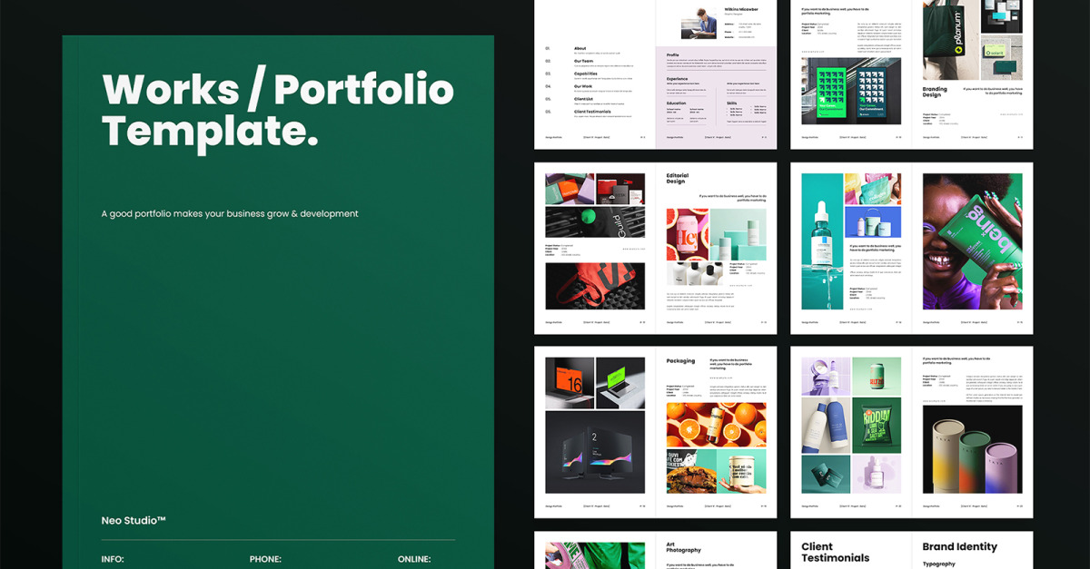 Works / Portfolio Template #504684 - TemplateMonster