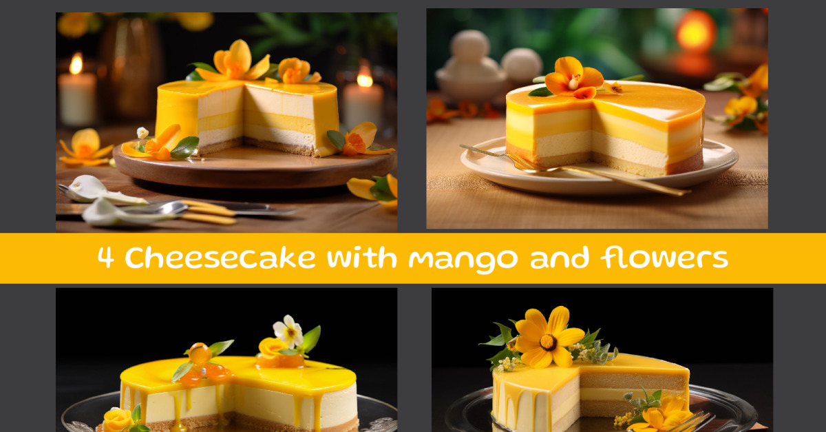 Cheesecake com manga e flores #504944 - TemplateMonster