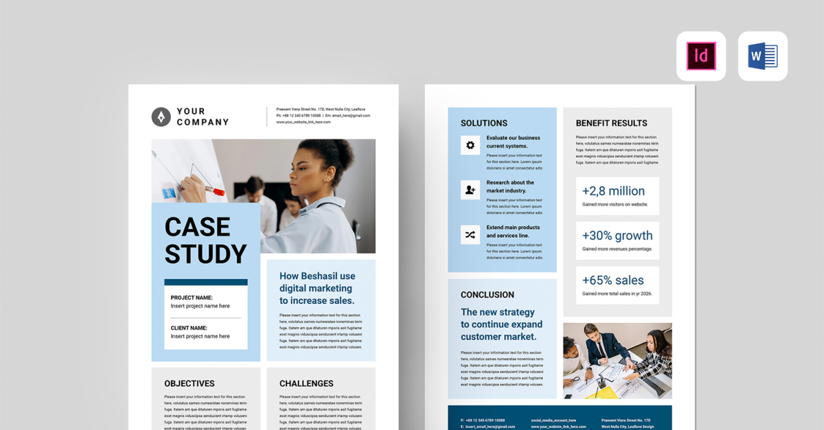 Case Study | Microsoft Word & Adobe Indesign