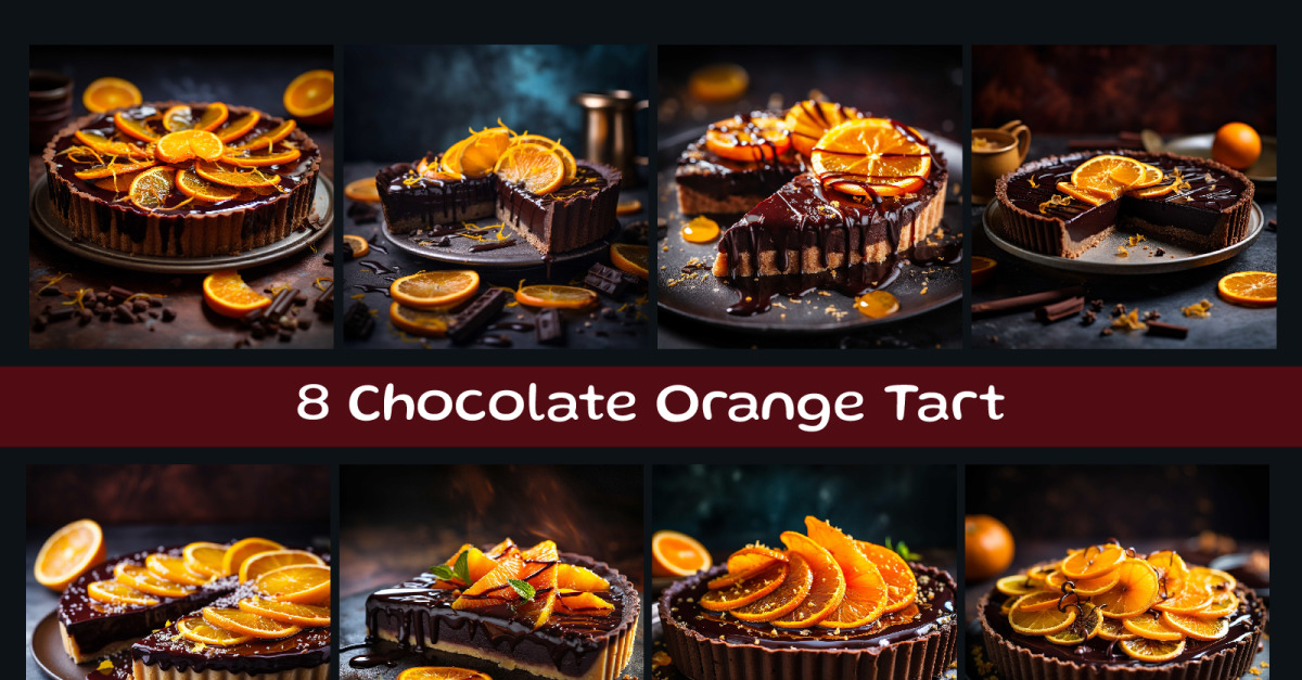 Chocolate Orange Tart AI image #505825 - TemplateMonster