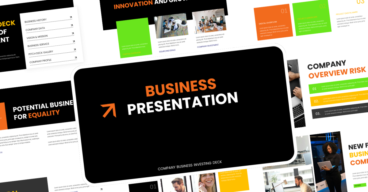Modèle de présentation Powerpoint d'entreprise