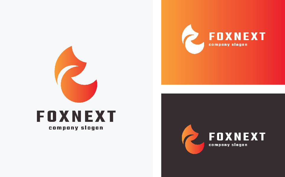 Modèle de logo de l'entreprise Fox Next - TemplateMonster