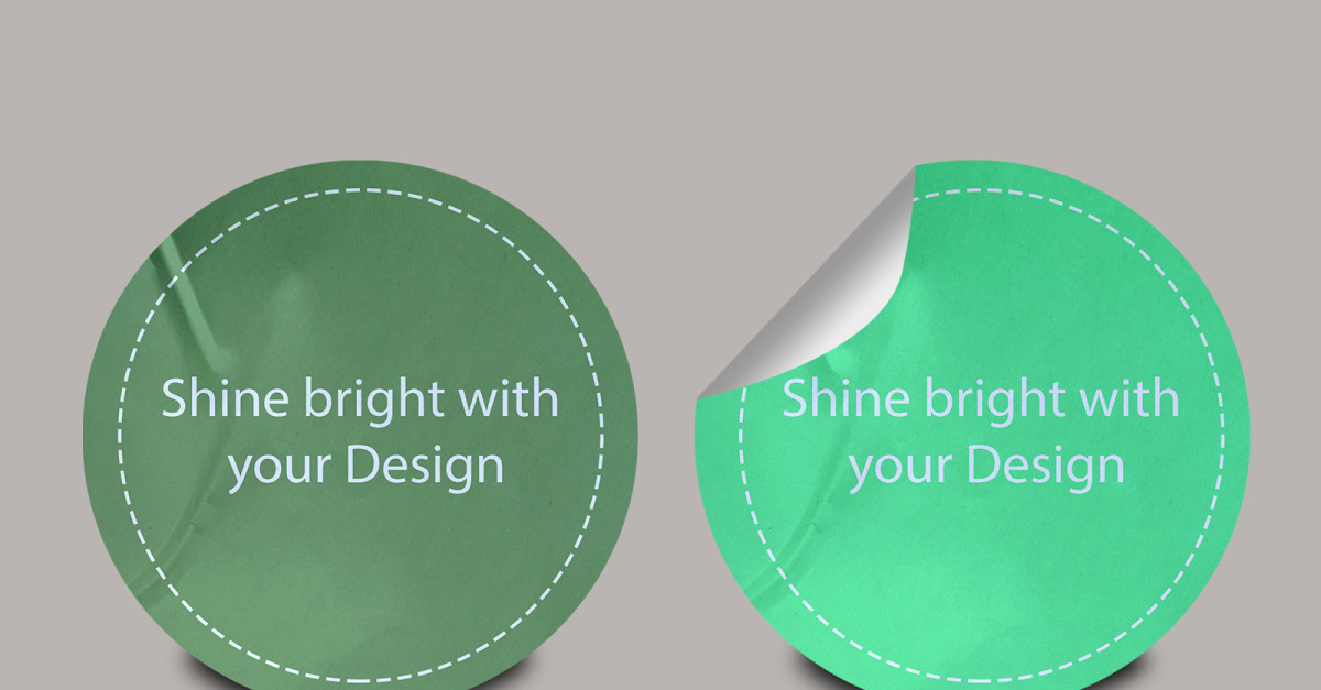 Sticker Mockup Template Design -Tm 3 - TemplateMonster