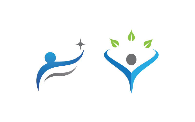 Healthy life trainer logo sign illustration vector design v.21
