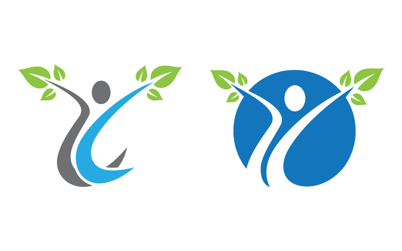 Healthy life trainer logo sign illustration vector design v.51